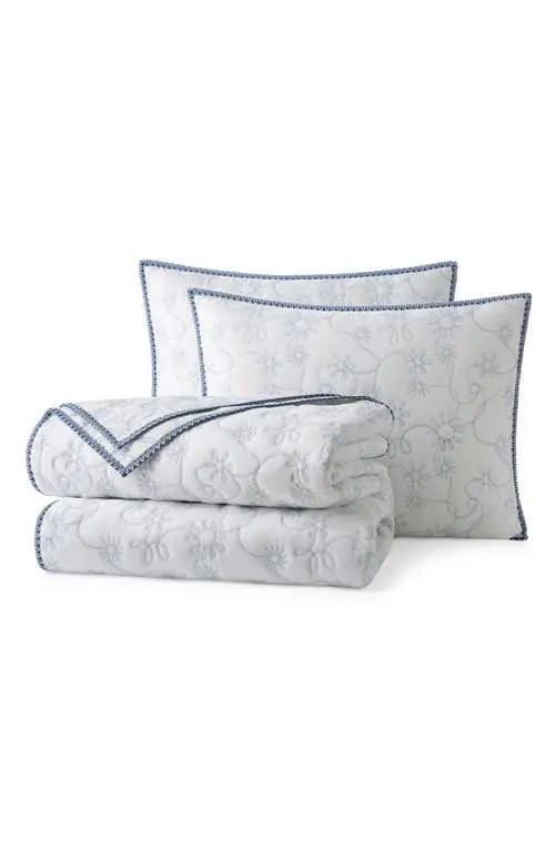 UGG Botanic Embroidered Quilt & Shams Set - Snow/lilac Hint