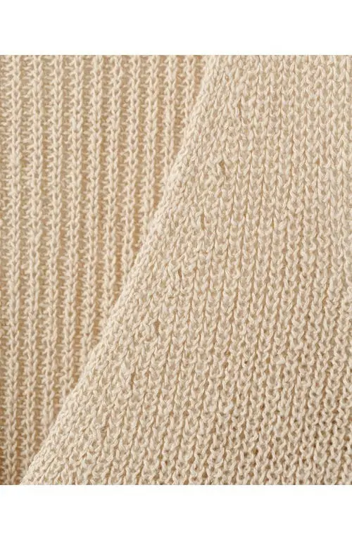 Mango V-neck Button-front Sweater Vest - Sand