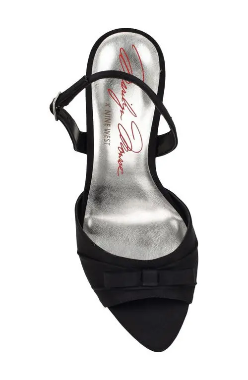 Nine West Vixxie Slingback Pointed Toe Sandal - Black