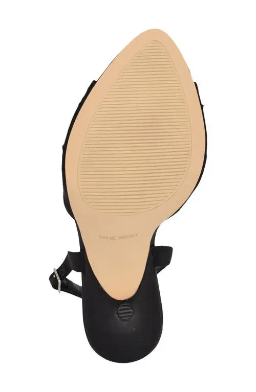 Nine West Vixxie Slingback Pointed Toe Sandal - Black