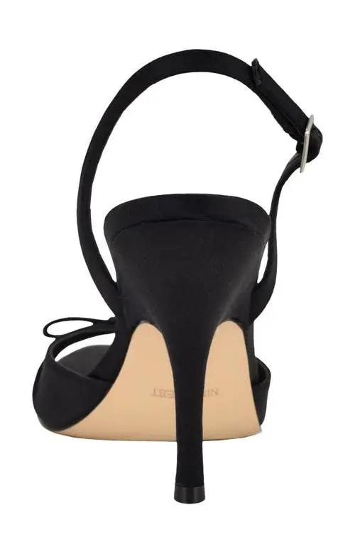 Nine West Vixxie Slingback Pointed Toe Sandal - Black