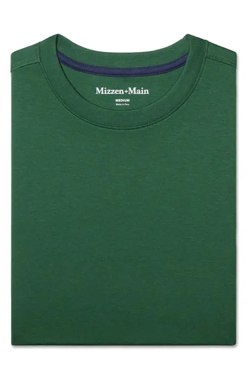 Mizzen+main Palmer Solid Pima Cotton T-shirt - Pine