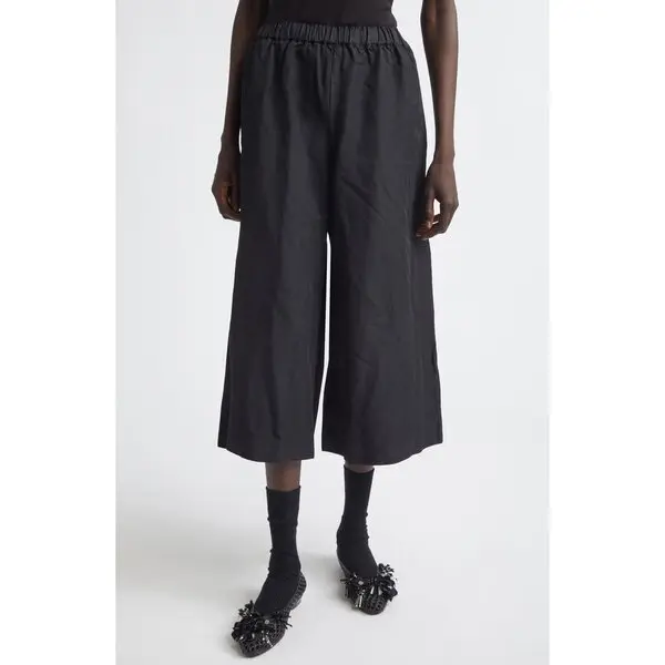 Comme Des Garçons Cropped Wide-leg Pants