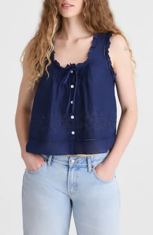 Madewell Embroidered Leah Top