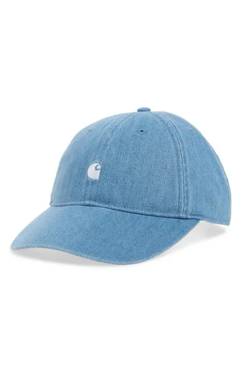Carhartt Work In Progress Lucas Cotton Denim Ball Cap - Blue (bleached)