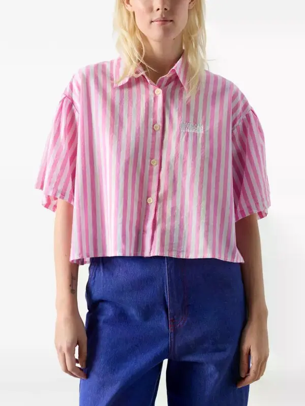 American Vintage Striped Cotton Shirt