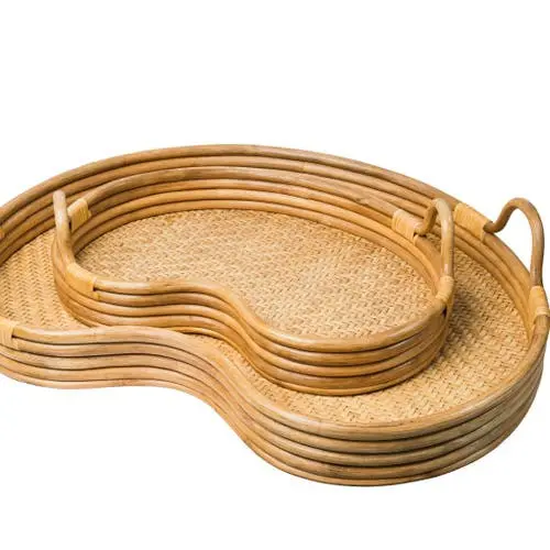 WICKER VILLAGE Lily Pad Tray