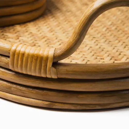 WICKER VILLAGE Lily Pad Tray