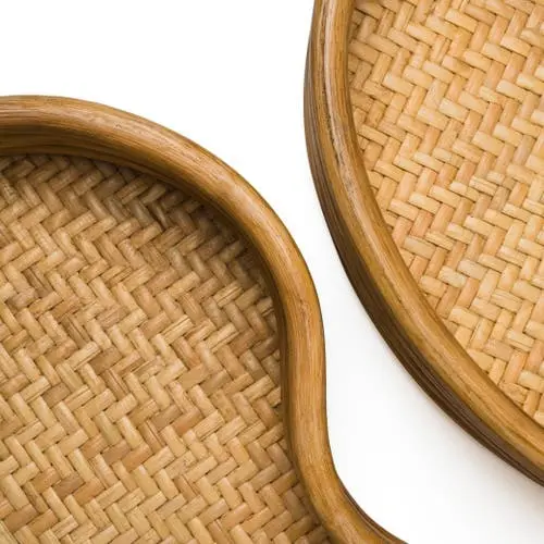 WICKER VILLAGE Lily Pad Tray