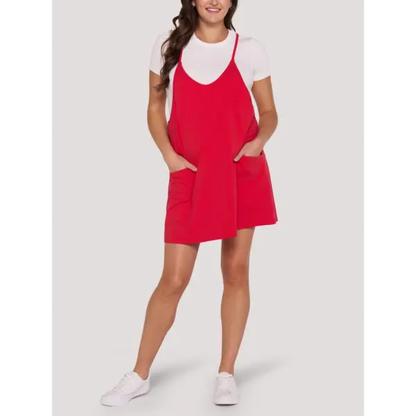 Motherhood Maternity Sleeveless V-neck Romper With Built-in Shorts - Ski Patrol