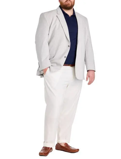 OAK HILL BY DXL Striped Seersucker Sport Coat