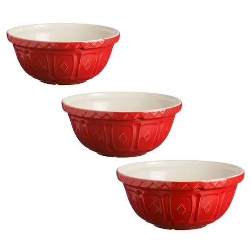MASON CASH Color Mix Bowl Set - Red