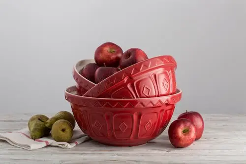 MASON CASH Color Mix Bowl Set - Red