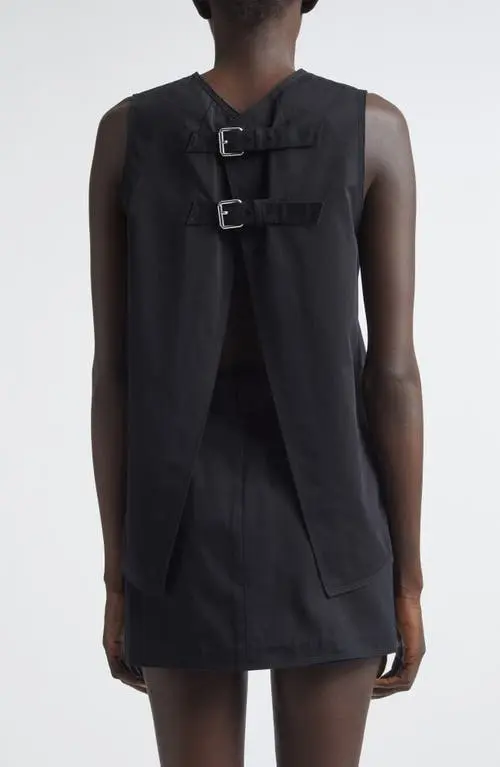Proenza Schouler Sleeveless Cotton Drill Top - Black