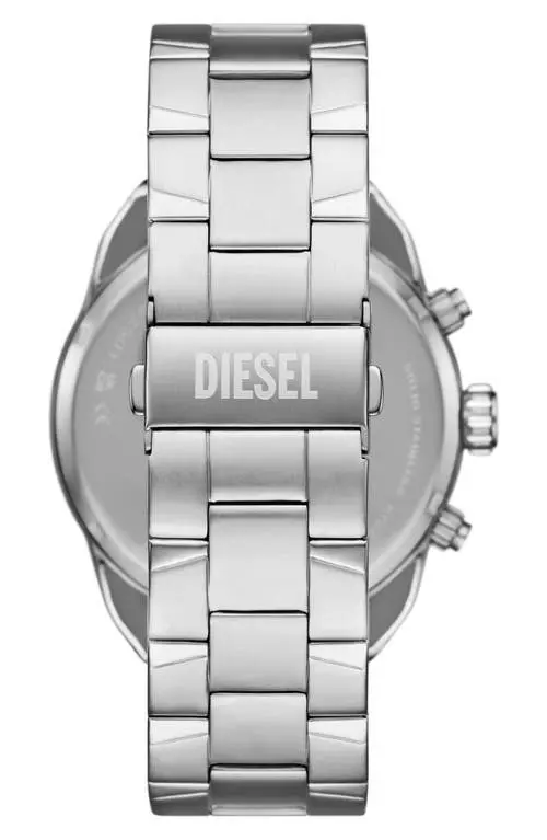 DIESEL® Spiked Chronograph Bracelet Watch - Silver