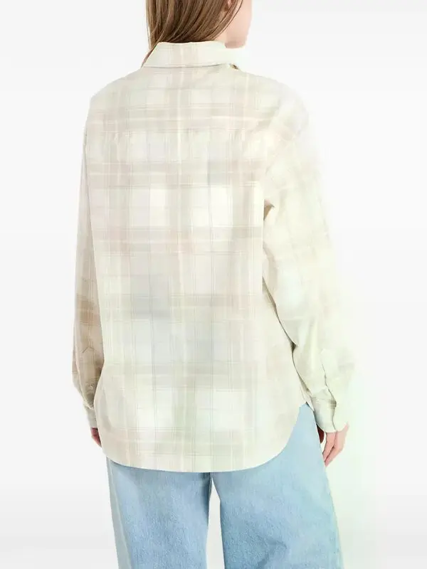 Carhartt Work In Progress Wilber Check-pattern Logo-patch Shirt