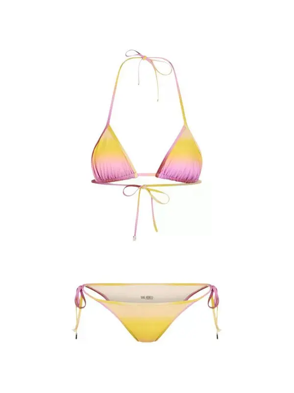 Attico Degradé Print Bikini - Yellow