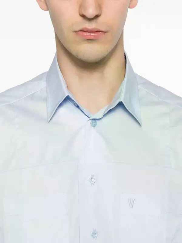 Vetements Cropped Raw-edge Shirt