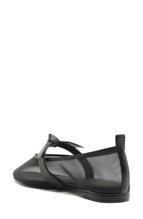 ALEXANDRE BIRMAN Clarita Ballerina Mary Jane Flat - Black
