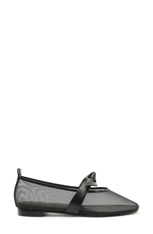 ALEXANDRE BIRMAN Clarita Ballerina Mary Jane Flat - Black