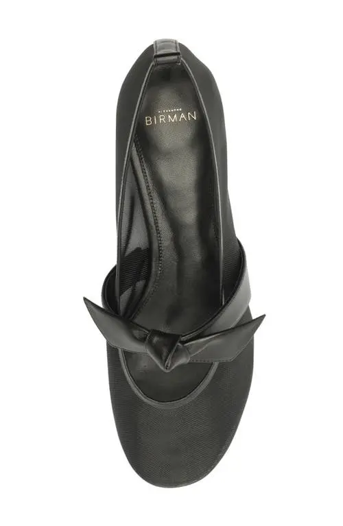 ALEXANDRE BIRMAN Clarita Ballerina Mary Jane Flat - Black
