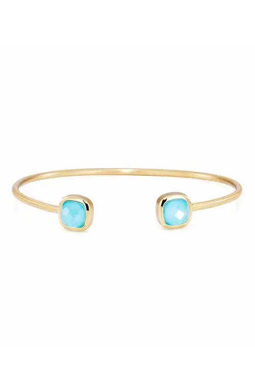 DEAN DAVIDSON Monterey Twist Cuff Bracelet With Mother-of-pearl Doublets - Iridescent Turquoise/gold
