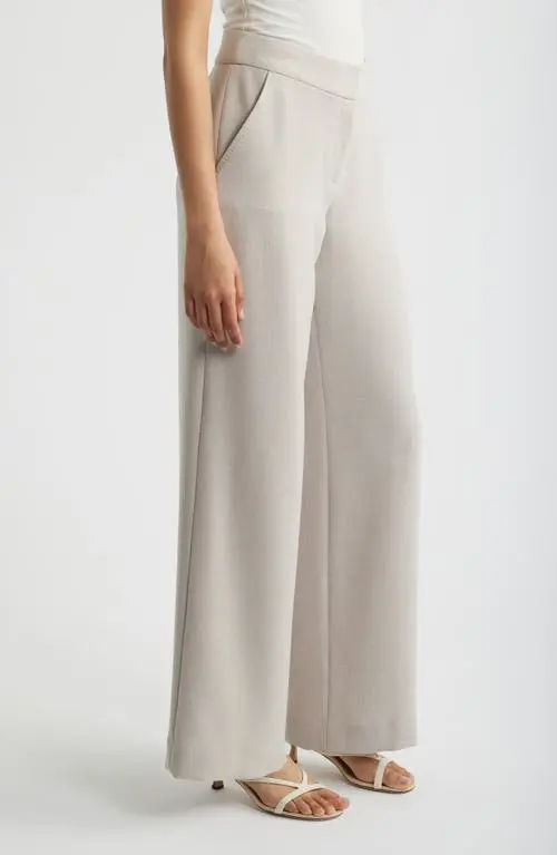 TAHARI ASL Wide Leg Pants - Straw