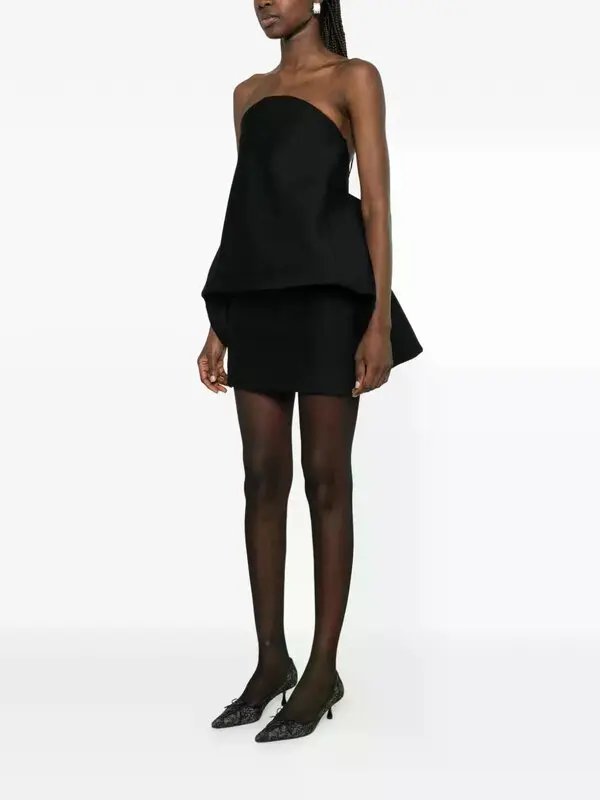 Balenciaga Mini Dress With Bow Detail