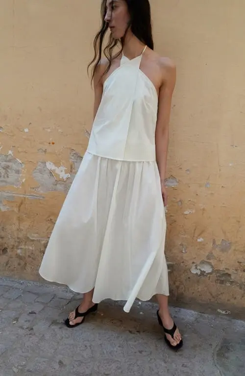 Mango Flared Maxi Skirt With Pleats