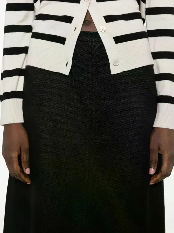 Max Mara A-line Midi Skirt With Fringed Hem