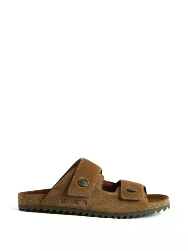 Zadig&Voltaire Santa Fe Logo Detail Sandals - Brown