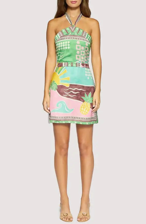 LOST + WANDER Isla Spell Halter Mini Dress