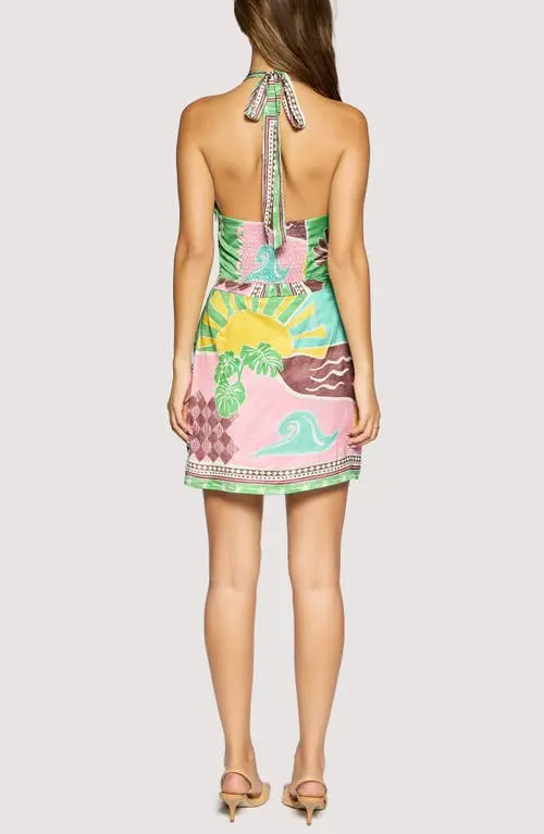 LOST + WANDER Isla Spell Halter Mini Dress
