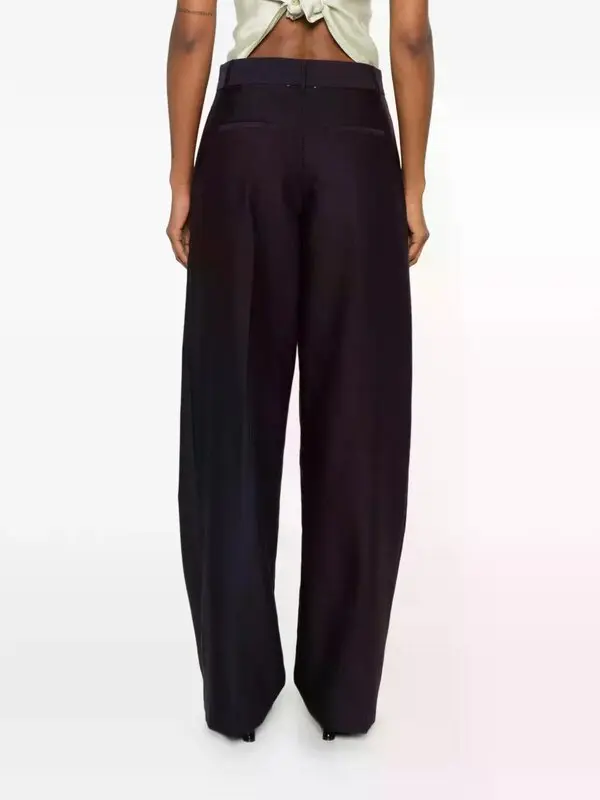 FORTE_FORTE Pleated Wide-leg Trousers