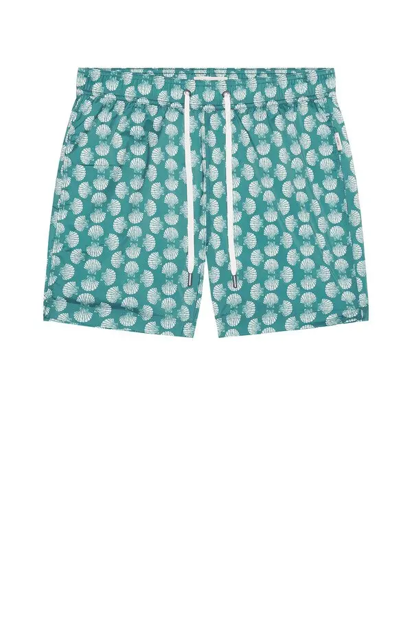 Onia Charles 5" Swim Trunk With Stripes - Aloe Multi