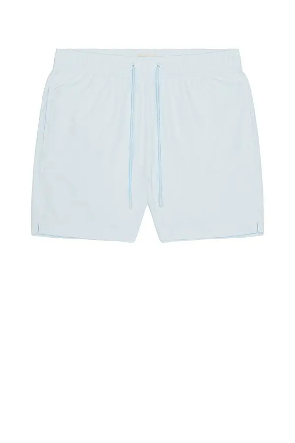 Onia Charles 5" Swim Trunk With Stripes - Sky