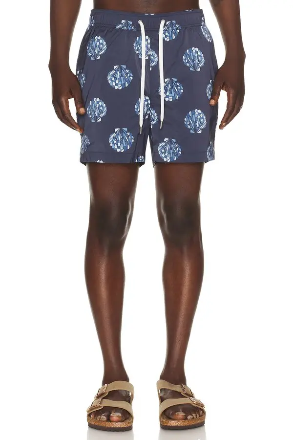 Onia Charles 4 Swim Trunk - Navy Multi