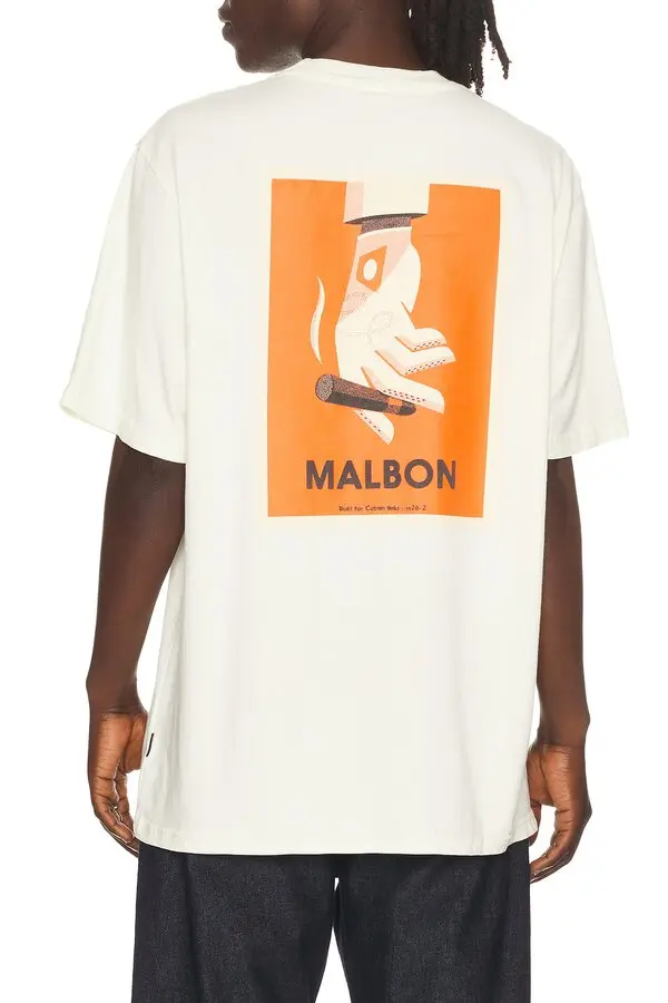 MALBON Bermuda Cigar Tee - Cream