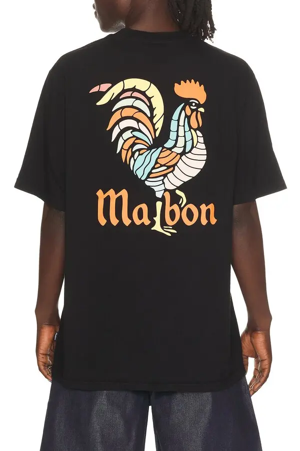 MALBON Bermuda Rooster Tee - Black