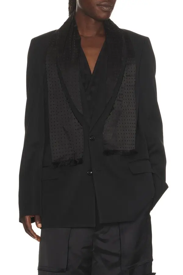 MAISON MARGIELA Virgin Wool Blazer - Black