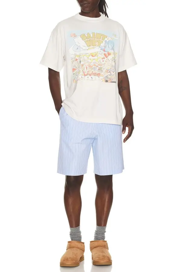 SAINT MXXXXXX Saint Wet Short Sleeve Tee - White