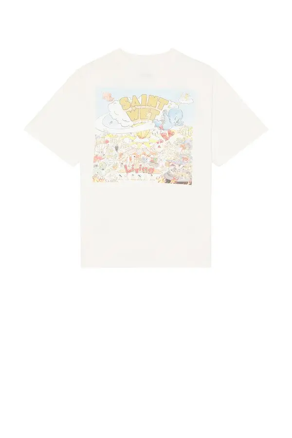SAINT MXXXXXX Saint Wet Short Sleeve Tee - White