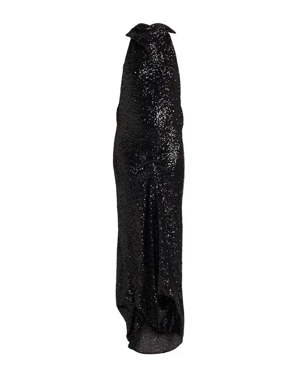 Pinko Sequined Maxi Dress With Hood