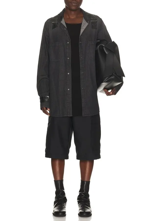 MAISON MARGIELA Long-sleeved Shirt In Black