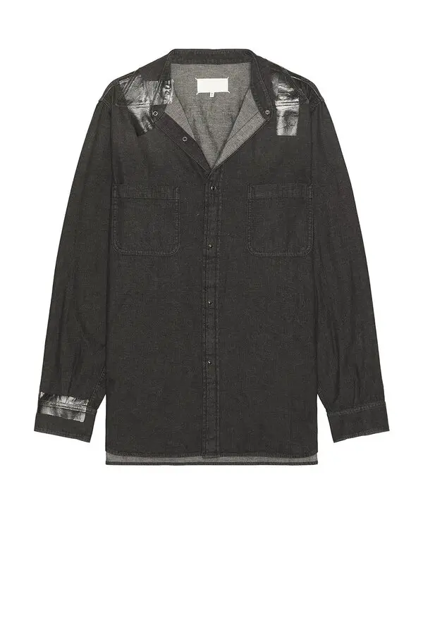 MAISON MARGIELA Long-sleeved Shirt In Black