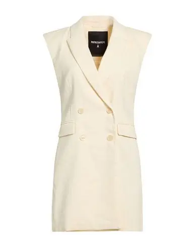 Patrizia Pepe Linen & Polyamide Blazer Dress - White