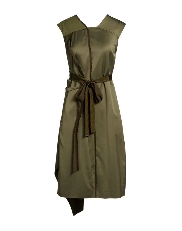 High Sleeveless Midi Dress