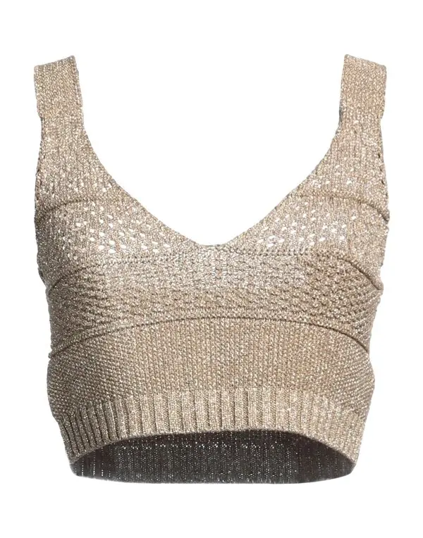Liu Jo Knit Crop Top - Beige