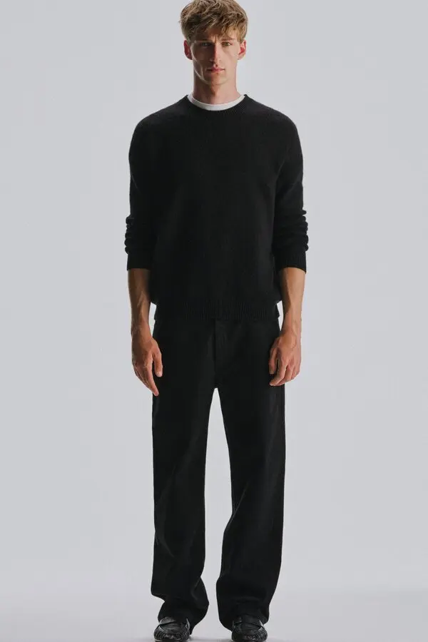 THE ROW Vanya Wide Leg Jeans - Black