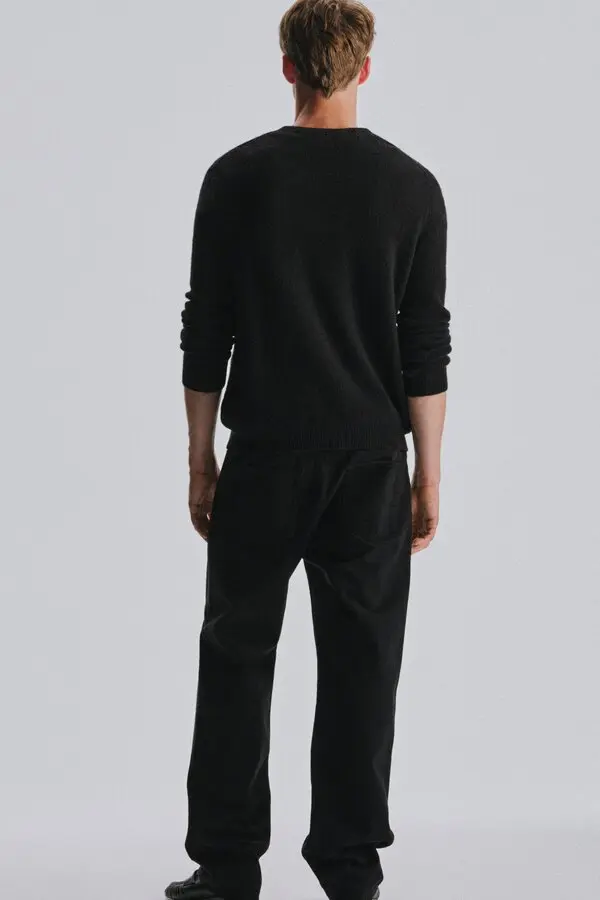 THE ROW Vanya Wide Leg Jeans - Black